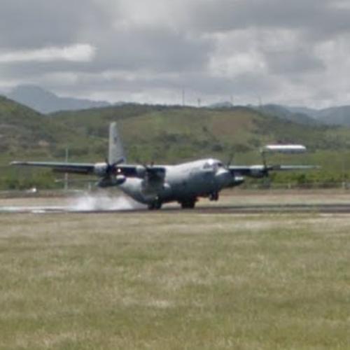 USAF ANG Lockheed C-130H Landing in Puerto Rico in Ponce, Puerto Rico ...