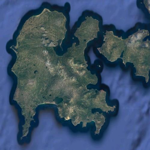 Unga Island in Sand Point, AK (Google Maps)
