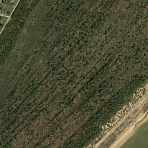 Point Beach Ridges in Two Rivers, WI (Google Maps)