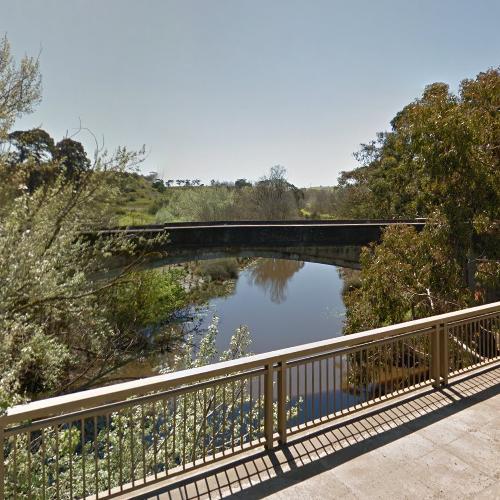 Moorabool River Road Bridge in Fyansford, Australia (Google Maps)