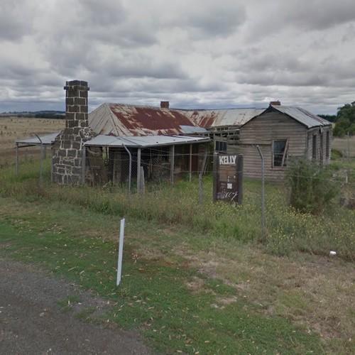 Ned Kelly's boyhood home in Beveridge, Australia (Bing Maps)