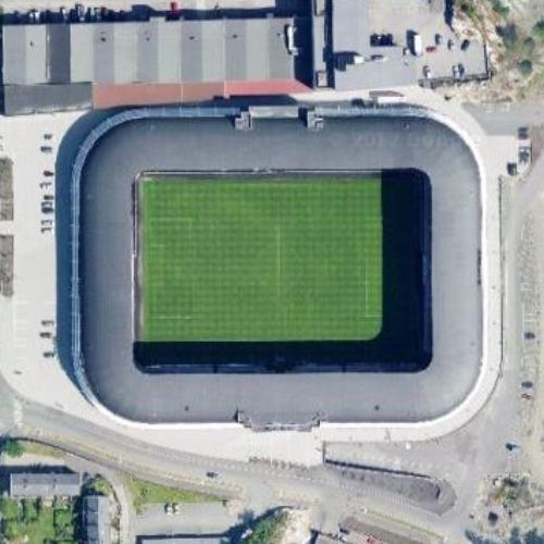 Sør Arena in Kristiansand, Norway (Google Maps)
