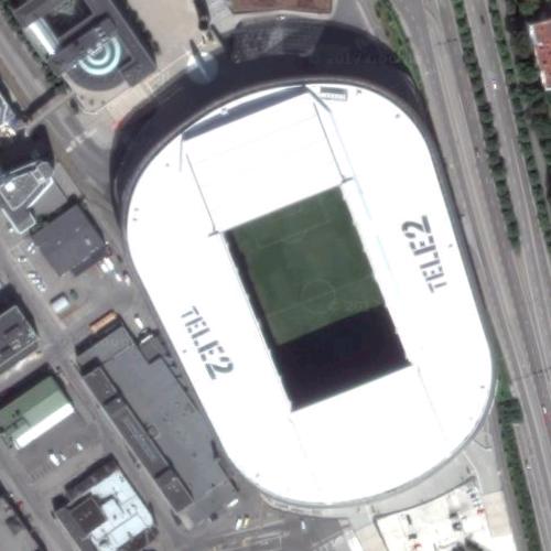Tele2 Arena in Stockholm, Sweden (Google Maps)