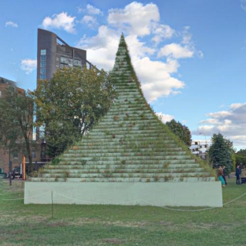 'The Living Pyramid' by Agnes Denes in New York, NY (Google Maps)