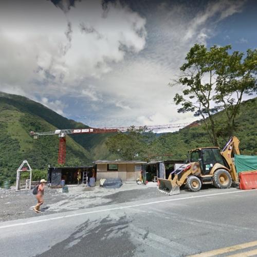 Chirajara bridge collapse site (15 January 2018) in Chirajara, Colombia ...