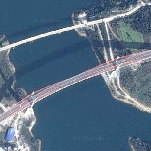 Beipanjiang Wang'an Bridge in Xingren, China (Google Maps)