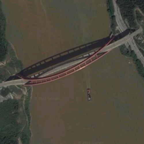 Xijiang Railway Bridge in Zhaoqing, China (Google Maps)