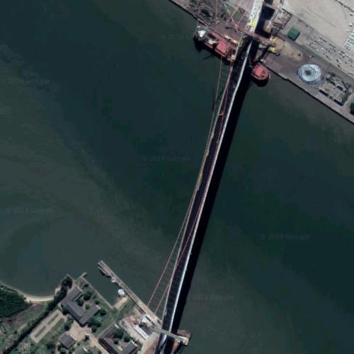 Maputo–Catembe Bridge in Maputo, Mozambique (Google Maps)