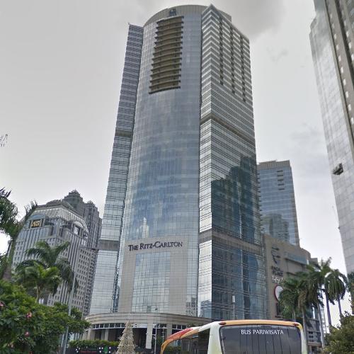 The Ritz-Carlton Hotel Pacific Place in Jakarta, Indonesia (Google Maps)