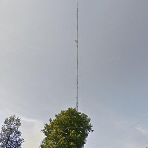WGME TV Mast in Raymond, ME (Google Maps)