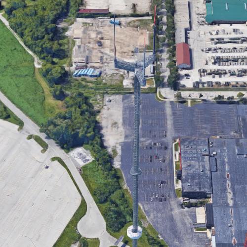 MATC Guyed Mast in Milwaukee, WI (Google Maps)