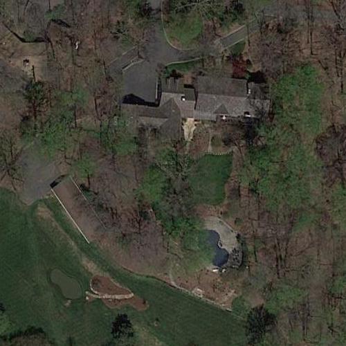 Theodore Olson's House in Great Falls, VA (Google Maps)