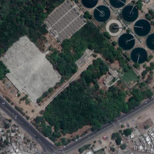 Indian Airlines Flight 113 crash site in Ahmedabad, India (Google Maps)