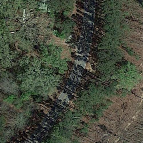 Walker Herd Breaks Away ("The Walking Dead") in Senoia, GA (Google Maps)