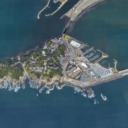 Enoshima in Fujisawa, Japan (Google Maps)