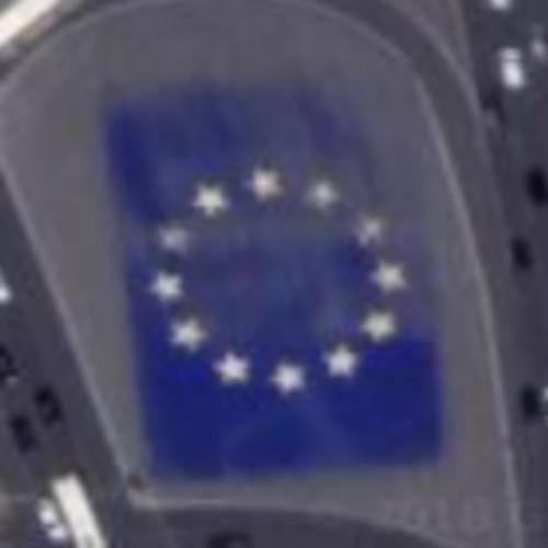 Giant Flag of Europe on the ground in Bucharest, Romania - Virtual ...