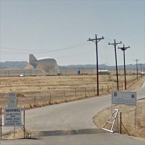 Tethered Aerostat in Marfa, TX (Google Maps) (#2)