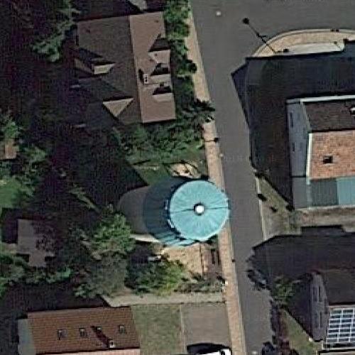 Kist water tower in Kist, Germany - Virtual Globetrotting