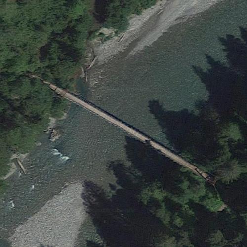 Baker River Bridge in Concrete, WA (Google Maps)