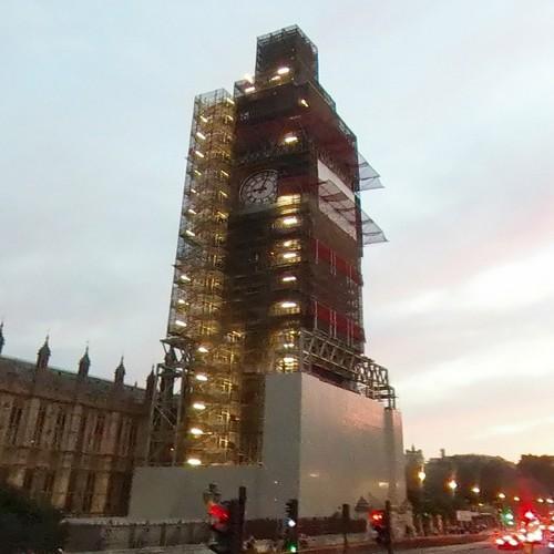 Scaffolded Elizabeth Tower in London, United Kingdom - Virtual ...
