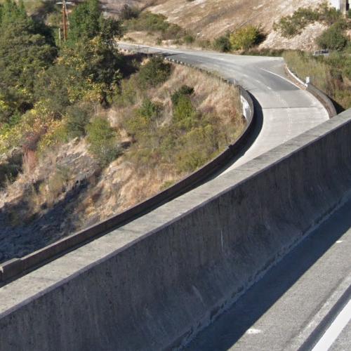 Old Smith Point Bridge in Piercy, CA (Google Maps)