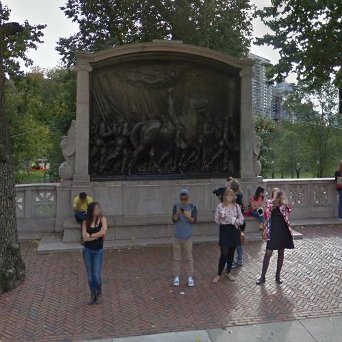 Robert Gould Shaw Memorial in Boston, MA (Google Maps)