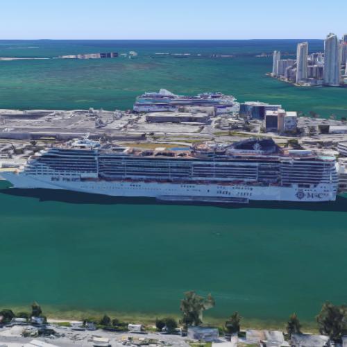 MSC Divinia in Miami, FL (Google Maps)