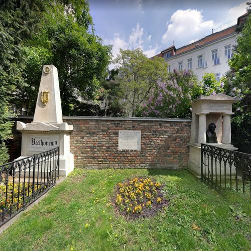 L. v. Beethovens and F. Schuberts original gravesite in Vienna, Austria ...