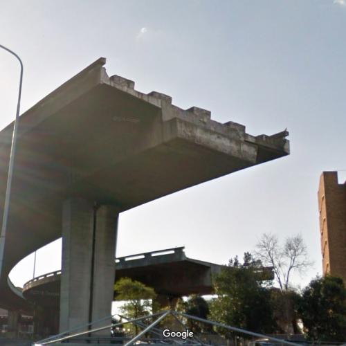 The Foreshore Freeway Bridge (Unfinished) in Cape Town, South Africa ...