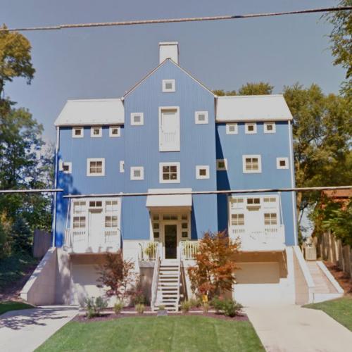 'Blue House' by Margaret McCurry in New Buffalo, MI (Google Maps)