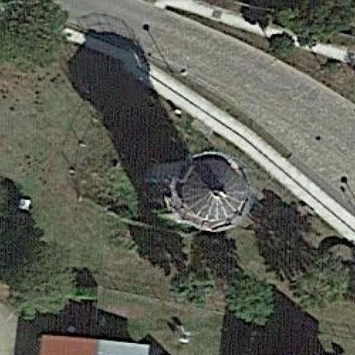 Locknitz water tower in Löcknitz, Germany (Google Maps)