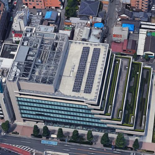 The Higo Bank Head Office Building in Kumamoto, Japan (Google Maps)