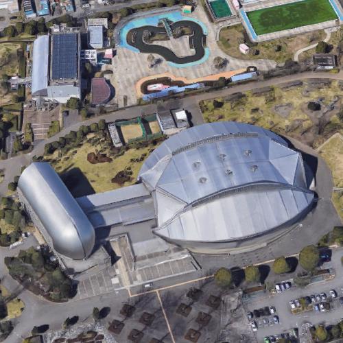 Fujisawa Municipal Gymnasium in Fujisawa, Japan - Virtual Globetrotting