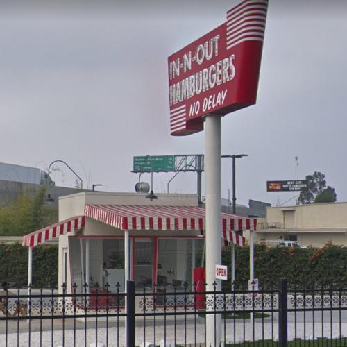 In N Out Replica in Baldwin Park, CA (Google Maps)