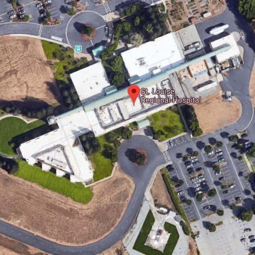St. Louise Regional Hospital in Gilroy, CA (Google Maps)