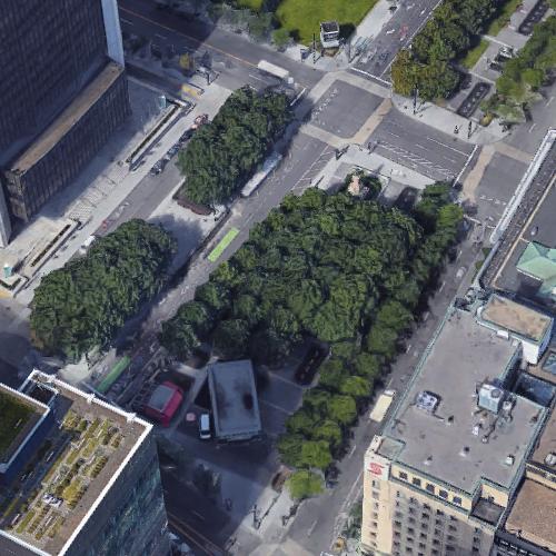 Victoria Square in Montréal, Canada (Google Maps)