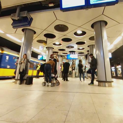 Schiphol Airport railway station in Amsterdam, Netherlands (Google Maps)