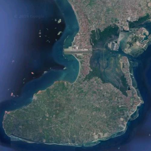 Bukit Peninsula in Kuta, Indonesia (Google Maps)