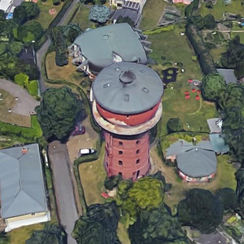 Frechen water tower in Frechen, Germany (Google Maps)
