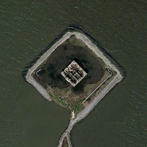 Fort Proctor (ruins) in Yscloskey, LA (Google Maps)