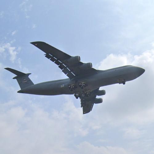 USAF C-5 Galaxy (433 AW) in San Antonio, TX (Google Maps)