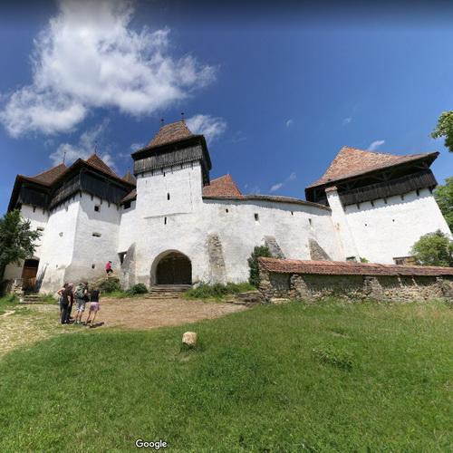 Fortified church of Viscri in Viscri, Romania (Google Maps)