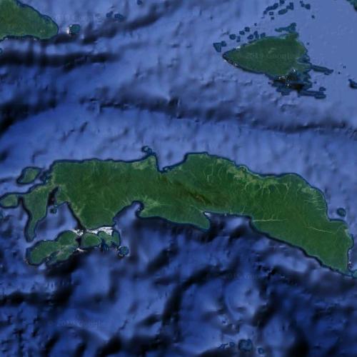 Seram Island in Amahai, Indonesia (Google Maps)