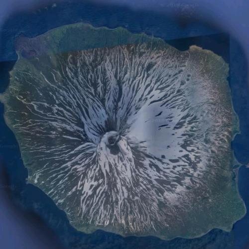 Atlasov Island in Severo-kuril’sk, Russian Federation (Google Maps)