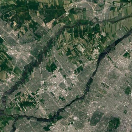 Île Jésus in Laval, Canada (Google Maps)