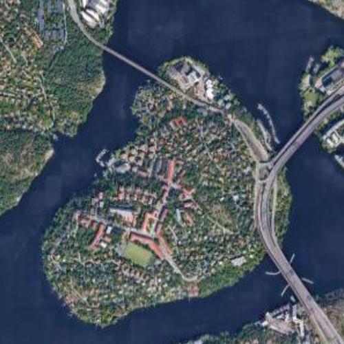 Stora Essingen in Stockholm, Sweden (Google Maps)