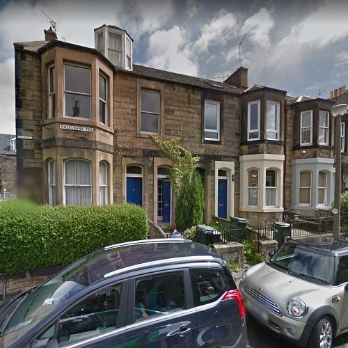 J. K. Rowling's former flat in Edinburgh, United Kingdom (Google Maps)