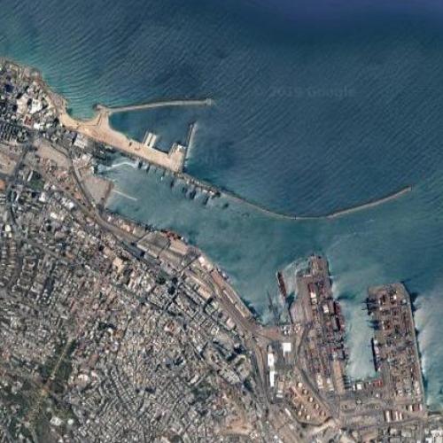 Port of Haifa in Haifa, Israel (Google Maps)