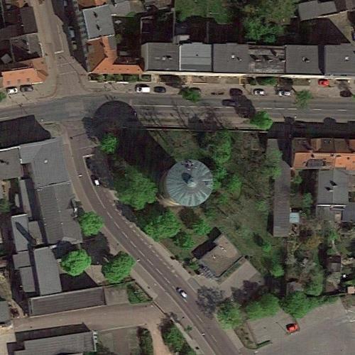 Kothen water tower in Köthen, Germany - Virtual Globetrotting