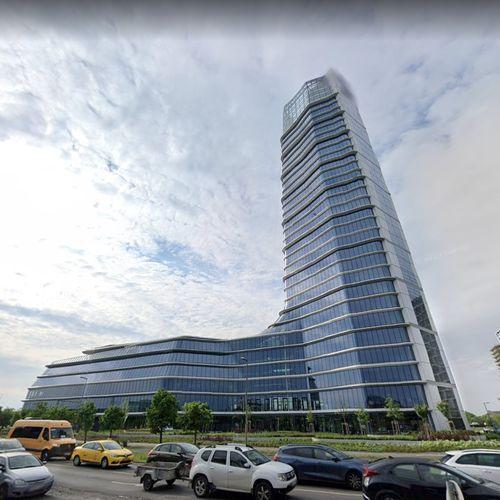 MOL Campus (tallest building in Hungary) in Budapest, Hungary (Google Maps)